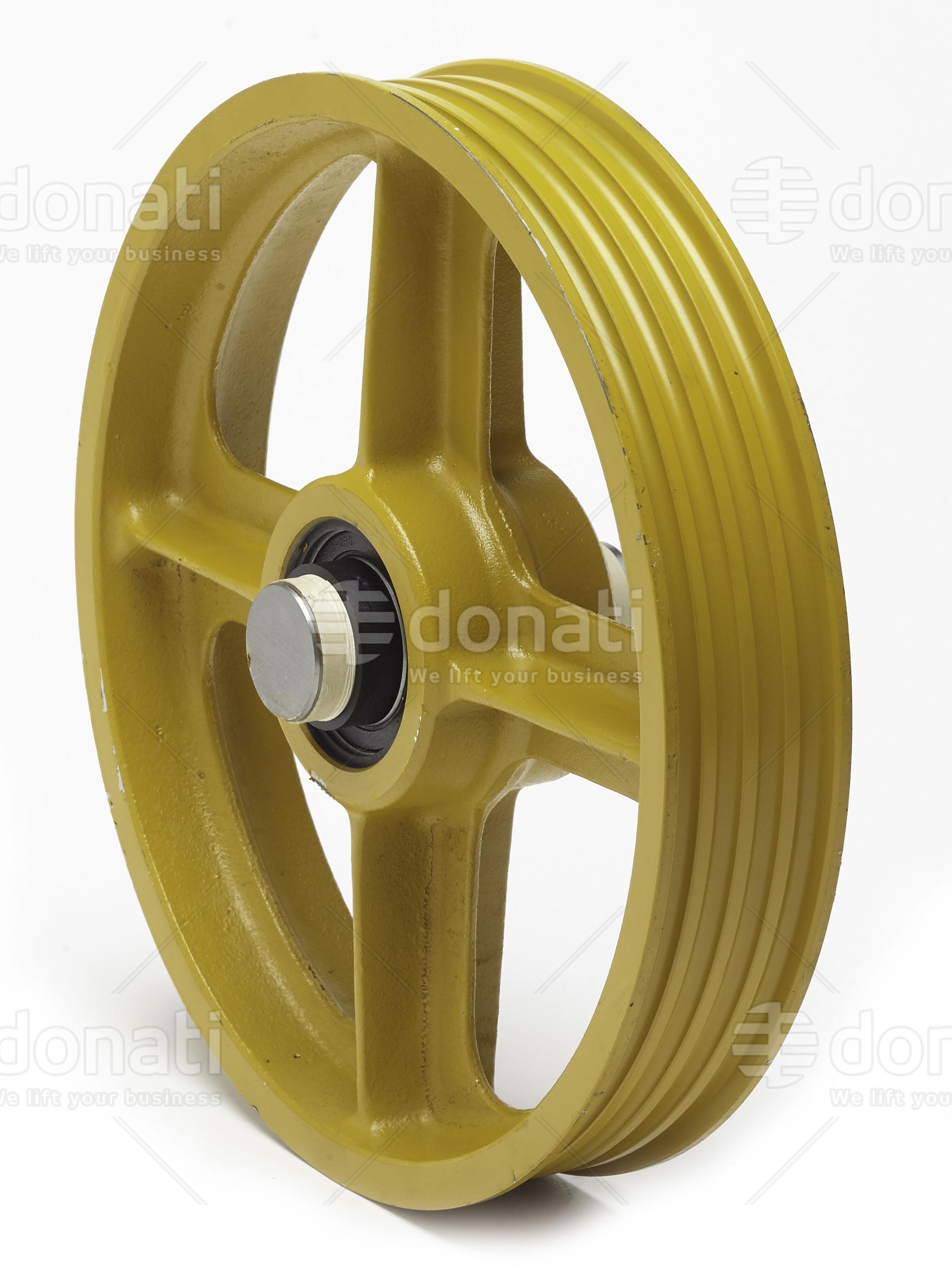 PFB - Tail sheave T235 Ø 400 mm 4 ropes Ø 9÷10 mm, rem. shaft for ...