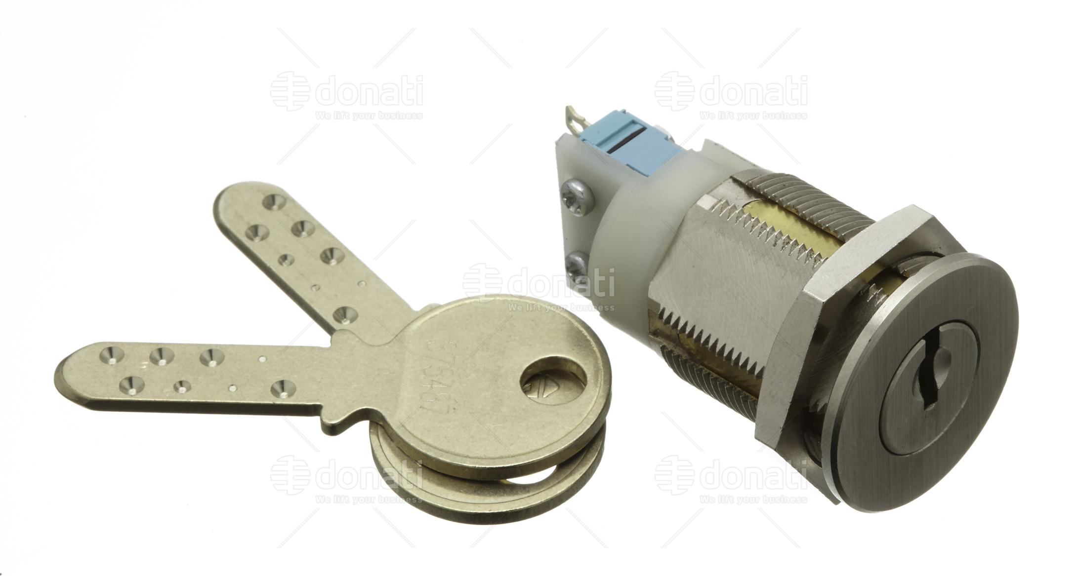 Key switch KABA 8, 2 positions, 2 removal positions - key-code 375487 ...