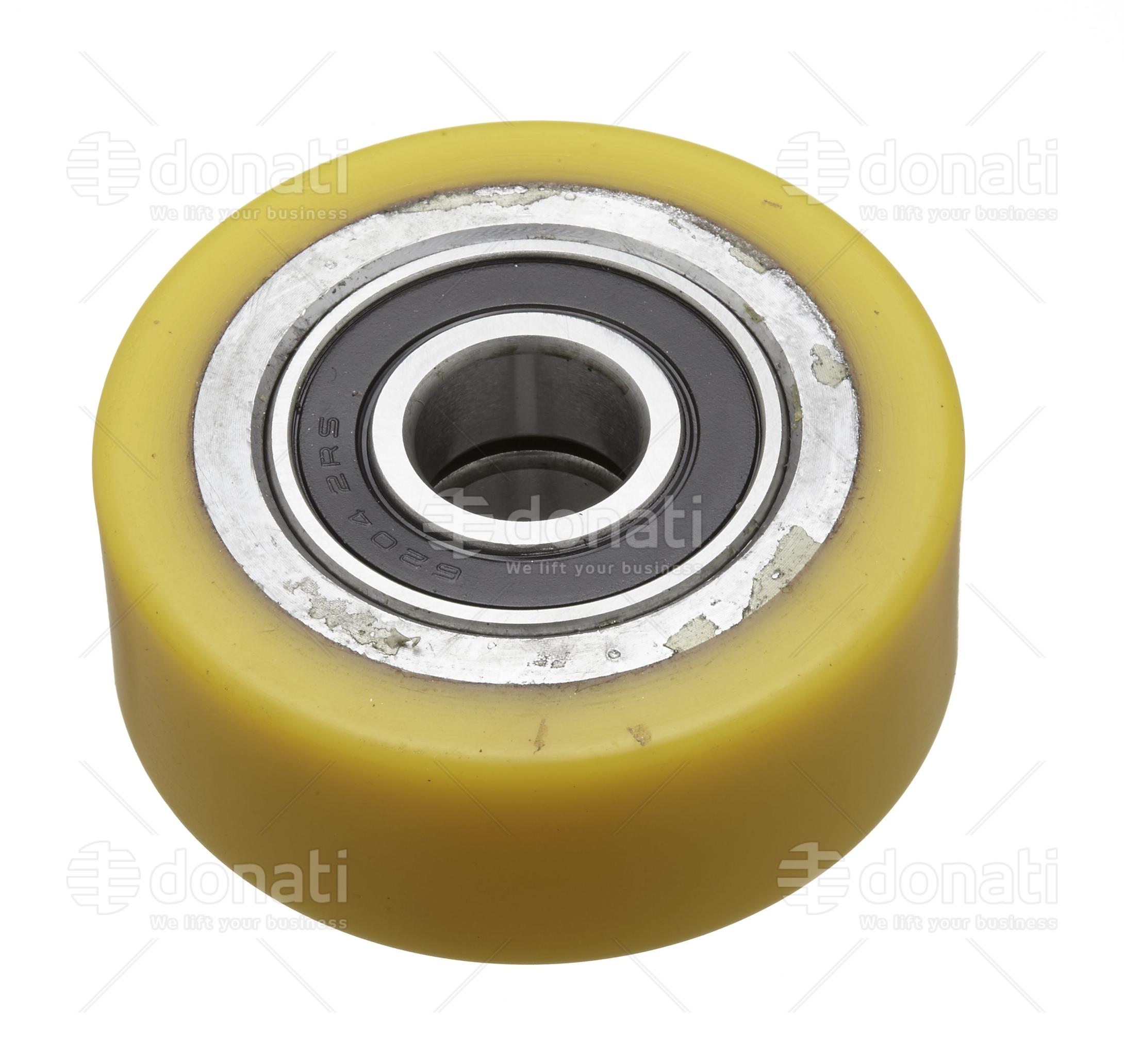 Roller Ø125x30 mm, hub 30 mm, 2 bearings, b. bore Ø20 mm | Donati