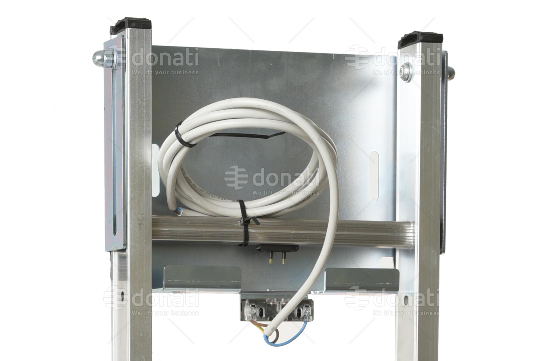 UBERLIFT - Scaletta alluminio H=2,8 m retrattile con contatto | Donati