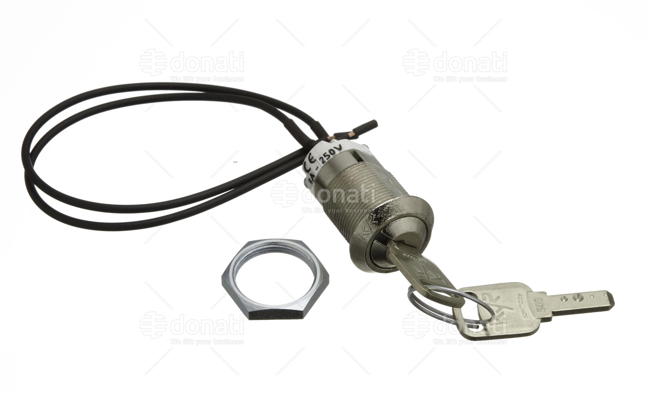 Key switch KA, spring return - key-code 565 | Donati