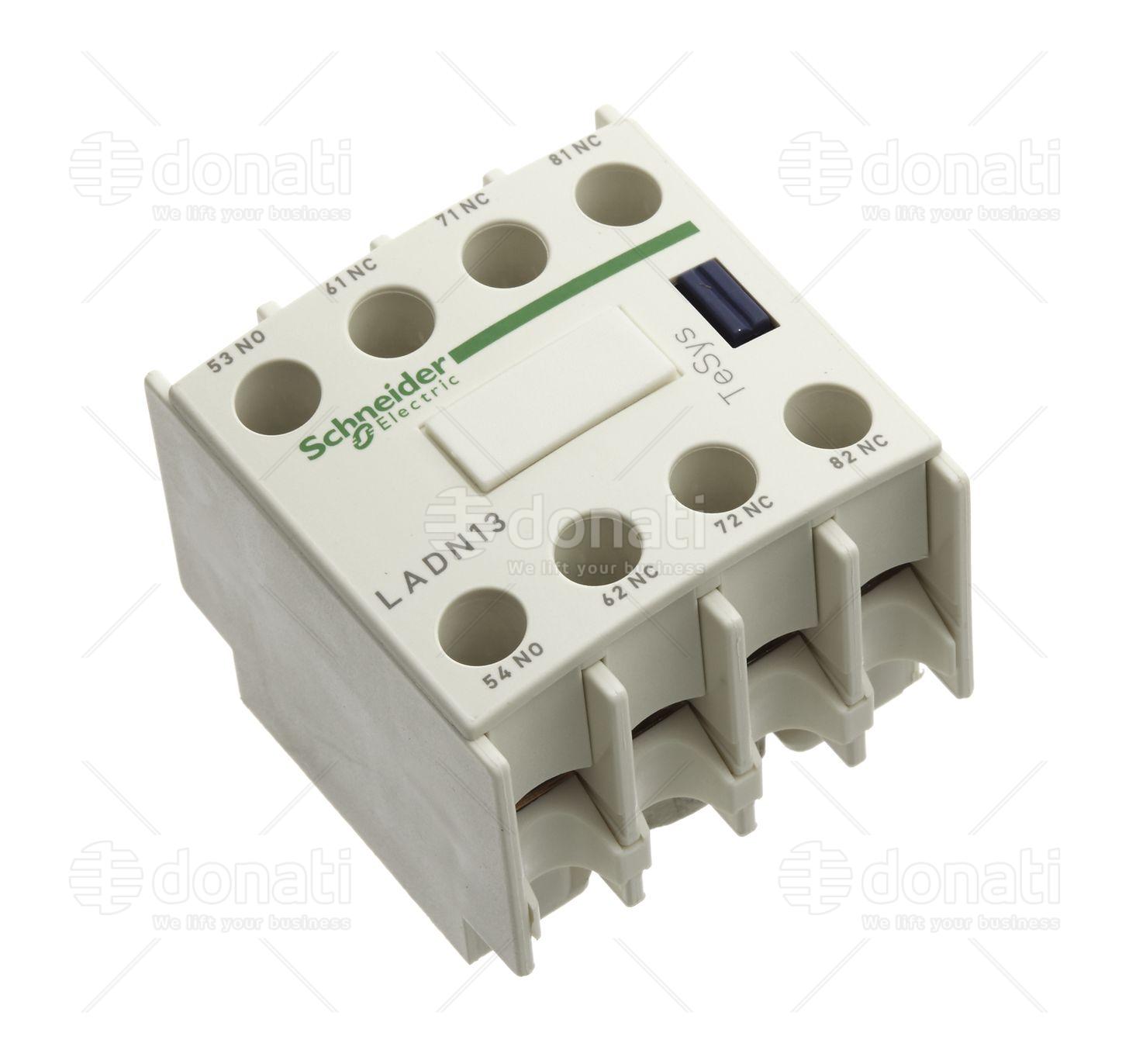 SCHNEIDER LADN31 - Auxiliary contact block TeSys - front contacts 3NO ...